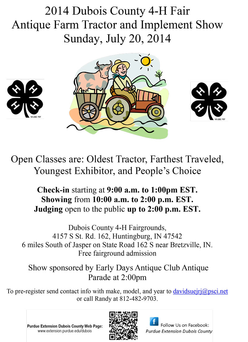 2014 4-H Fair schedule, map, and events - Dubois County Free Press, Inc.