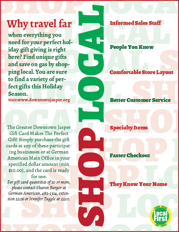 Greater Downtown Jasper Business Association - Dubois County Free Press ...