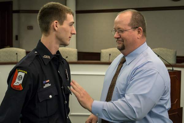 Jasper swears in two new officers - Dubois County Free Press, Inc.