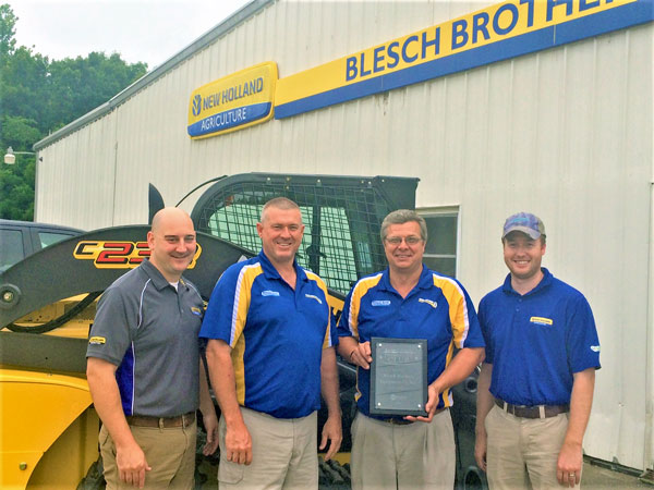 Blesch Brothers Equipment Co. Inc. awarded New Holland's highest dealer ...