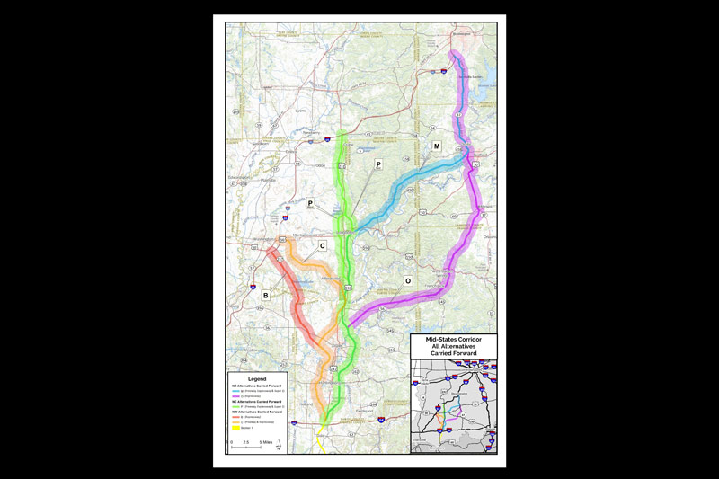 Mid-States Corridor: Meetings scheduled to discuss narrowing options ...