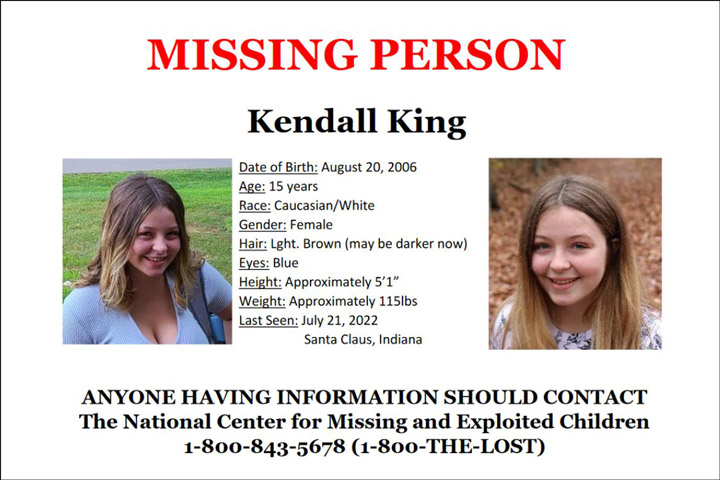 Family of missing Santa Claus teen issues statement - Dubois County ...