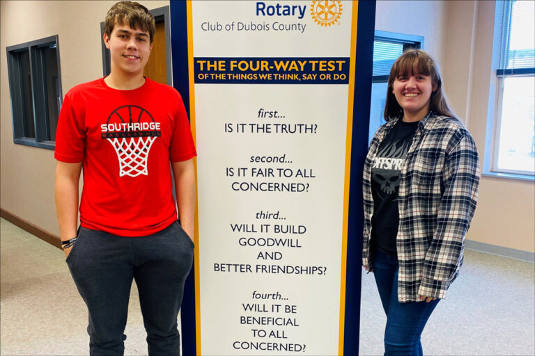 Bromm and Schepers attend Rotary Youth Leadership Awards - Dubois ...