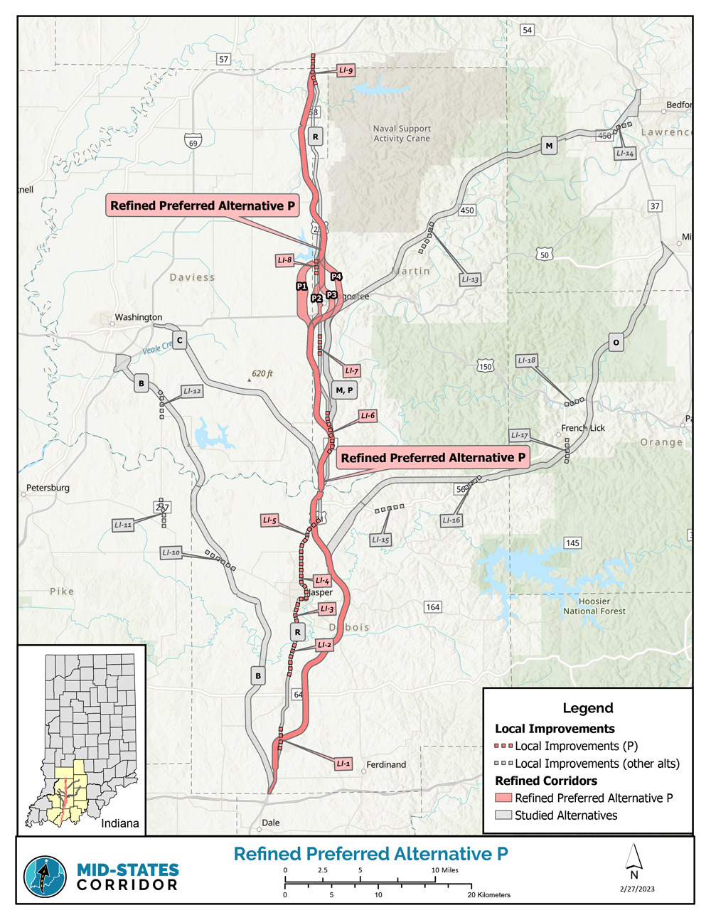 Mid-States Corridor adjusted for Loogootee options - Dubois County Free ...