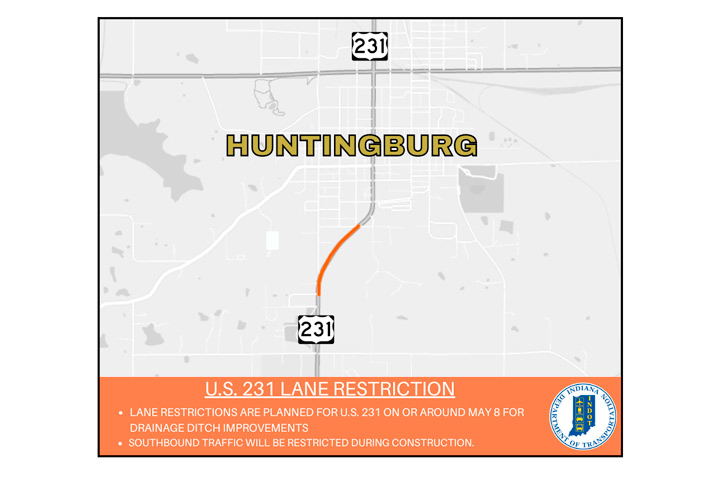 Lane restrictions planned for U.S. 231 in Huntingburg - Dubois County ...