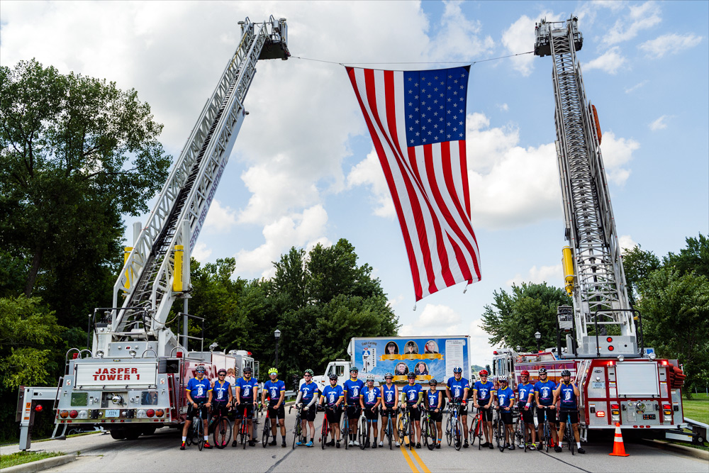 Cops Cycling for Survivors pass through Jasper on statewide tour ...