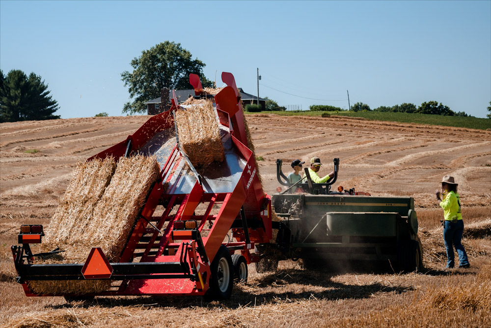 New equipment takes labor-intensive sting out of baling straw - Dubois ...